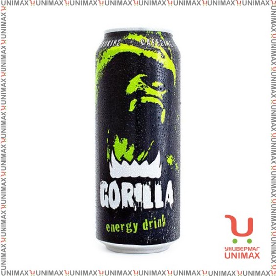 Gorilla Energy Drink Горилла энергетический напиток 0 5 л в Шымкенте