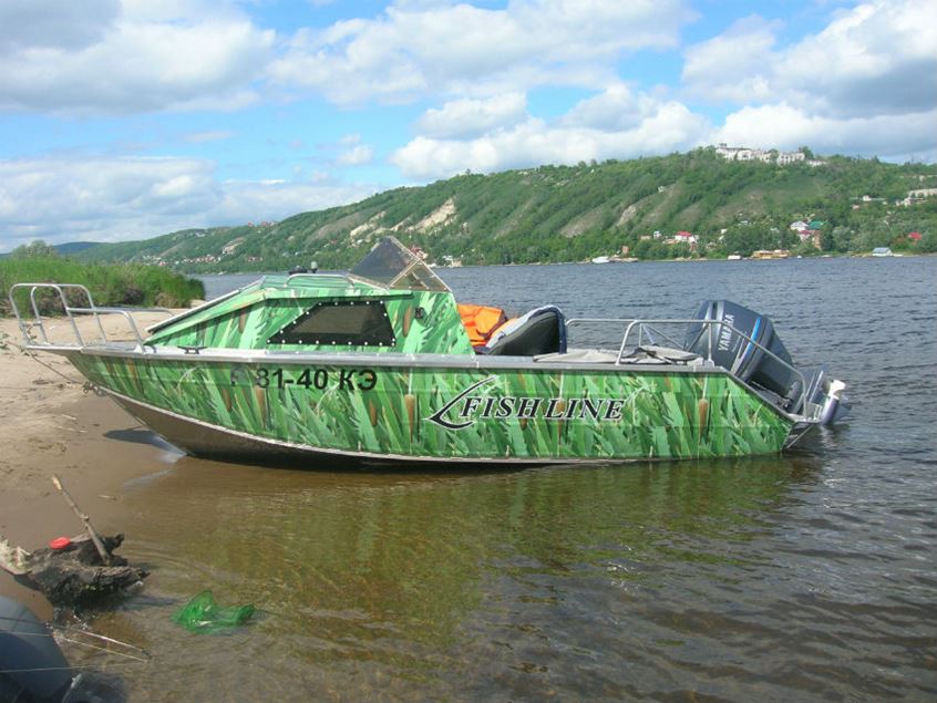 Алюминиевая лодка Фишлайн 570 в Санкт-Петербурге (Алюминиевые катера ...
