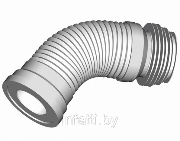 Гофра (удлинитель гибкий) для унитаза армированная Alkaplast A97 в ...